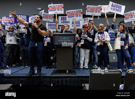 Us Senate Candidate Abdul El Sayed Speaks At The Michigan Democratic