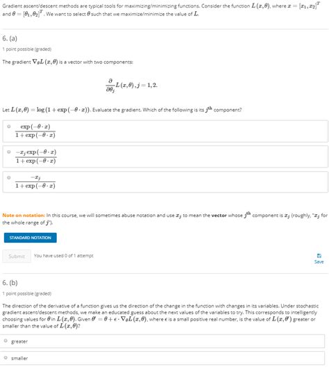 Solved 1t2 Gradient Ascentdescent Methods Are Typical