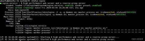 Ubuntu 安装Nginx服务 CSDN博客