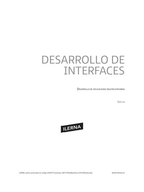 m 07 desarrollo de interfaces pdf clase programación informática