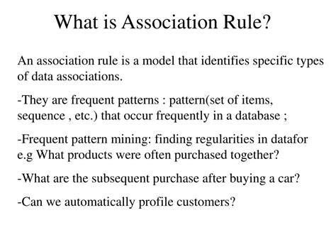 Ppt Association Rules Powerpoint Presentation Free Download Id6175971