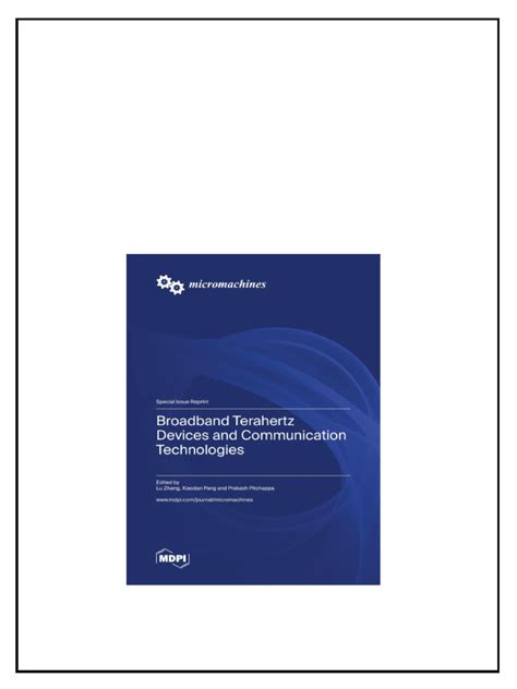 Broadband Terahertz Devices And Communication Technologies Lu Zhang Download Pdf Terahertz