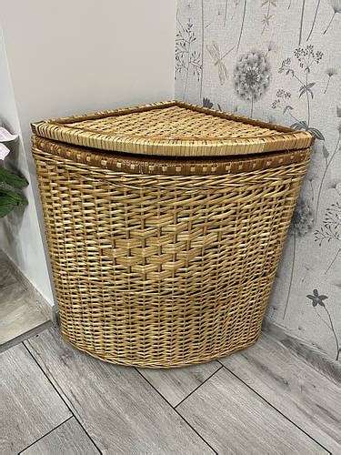 Купити Ящик для білизни кутовий плетений з лози ціна 750 ₴ Prom Ua Id 42420120