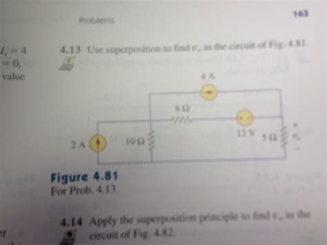 Solved Use Superposition To Find V0 In The Circuit Of Fig