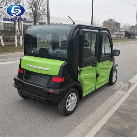 Lead Acid Battery Powered Electric Driven 4 Passenger Small Ev Car