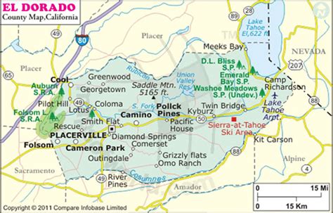 El Dorado County Map Map Of El Dorado County