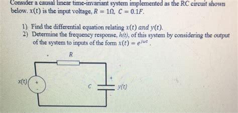 solved consider a casual linear time invariant system
