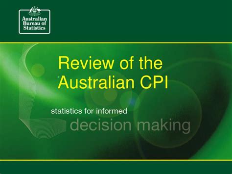 PPT Review Of The Australian CPI PowerPoint Presentation Free Download ID