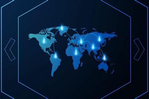 World Map Connection Vector Art Icons And Graphics For Free Download