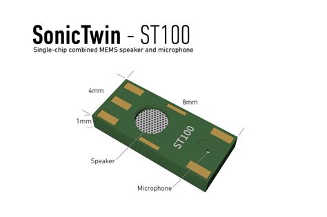 WORLDS FIRST MEMS SPEAKER MICROPHONE Sonic Edge