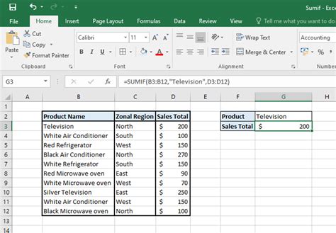 SUMIF Excel Function Add But With Conditions Skillfine