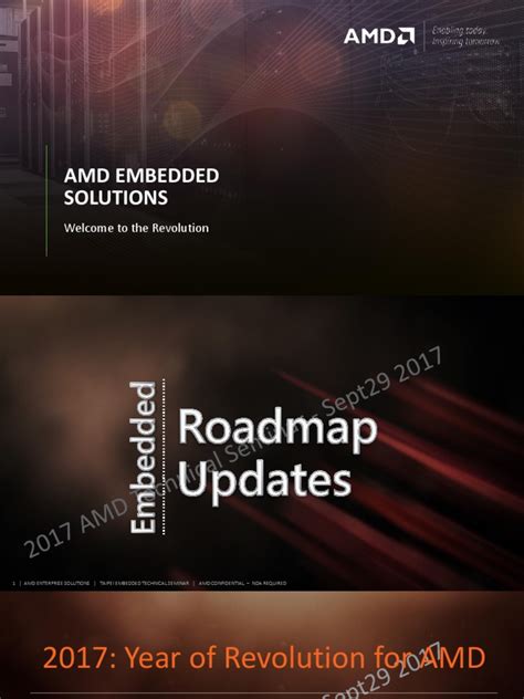 Amd Embedded Roadmap And Vertical Strategy For Customers Pdf Graphics Processing Unit