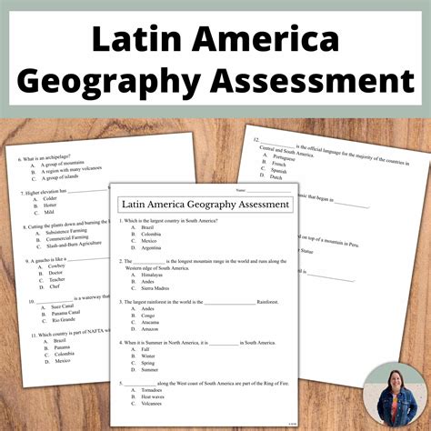 Latin America Geography Unit With Guided Notes And Map Activities