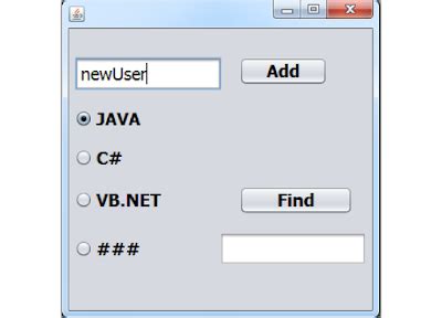 Java Using Jradiobutton With Mysql Database Bahasa Pemrogaman