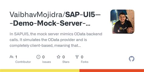 Github Vaibhavmojidrasap Ui5 Demo Mock Server Configuration In