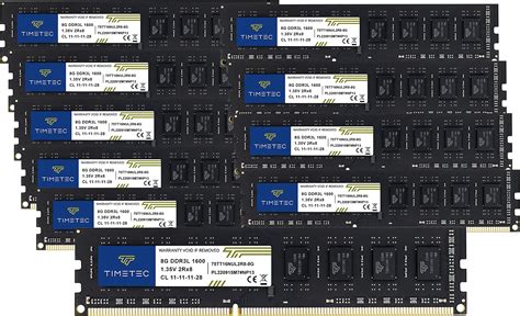 Timetec 80gb Kit 10x8gb Ddr3l Ddr3 1600mhz Ddr3l 1600 Pc3l 12800