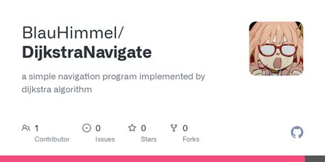 Github Blauhimmeldijkstranavigate A Simple Navigation Program