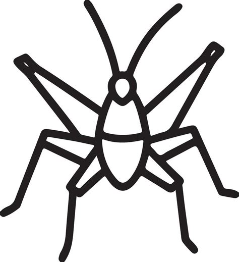 Grasshopper Line Art Illustration 55339566 Vector Art At Vecteezy