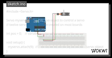 Moto Servo Wokwi Esp32 Stm32 Arduino Simulator