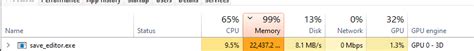 Excessive Ram Usage From The Program Utilizing Until Available Ram Is Depleted On Windows 11
