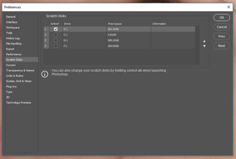 Scratch Disk Full Lots Of Free Space Adobe Product Community