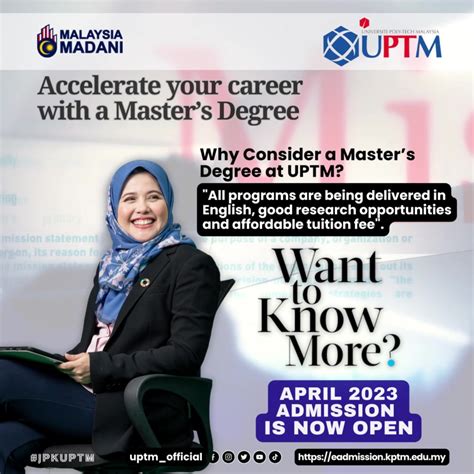 Applications For Uptms April 2023 Intake Is Now Open 🤩 For More