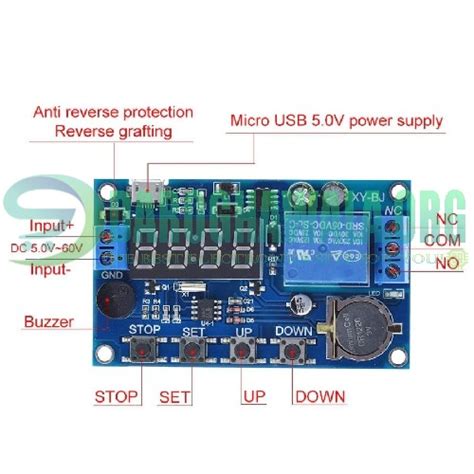 Real Time Delay Timer Relay Module 5 60v Clock Synchronization Board