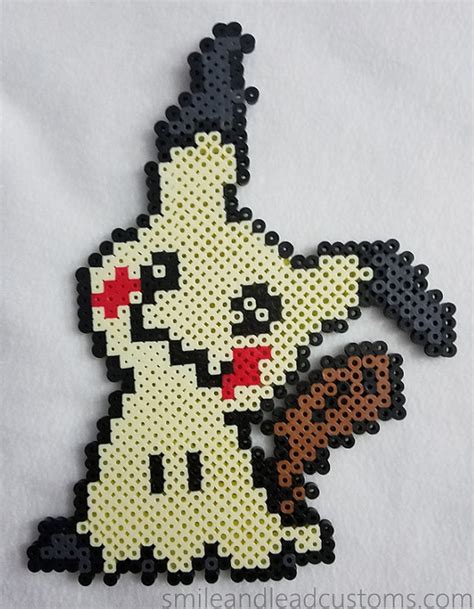 Pixely Primarina Perler Bead Sprite Shiny Mimikyu Sprite Halloween