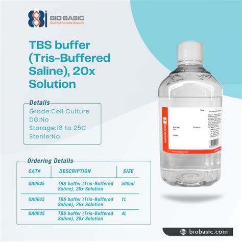 Tris Buffered Saline TBS Is A PH Stabilising Solution Used For Western Blot And ELISA