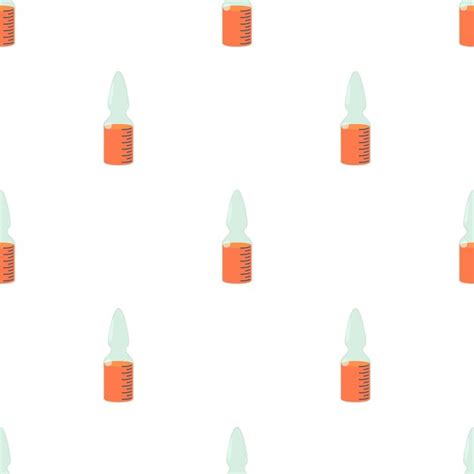 Premium Vector Medical Glass Ampoule With Red Liquid Pattern Seamless