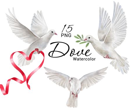 Vintage Clip Art Dove