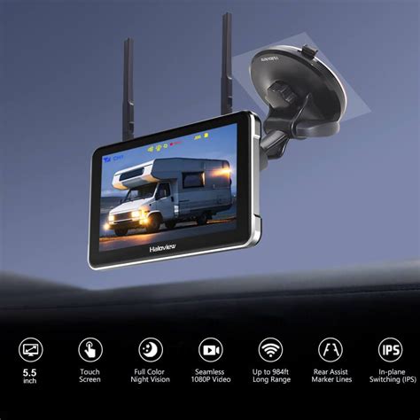 Byte Tango BT Touch Plus P Wireless Backup Camera System With Cameras Touch Screen