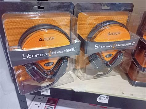 A4tech Hs 19 Comfort Fit Stereo Headset With Mic Audio Headphones And Headsets On Carousell