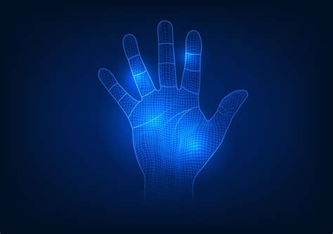 Technology Background Smart Fingerprint Royalty Free Vector