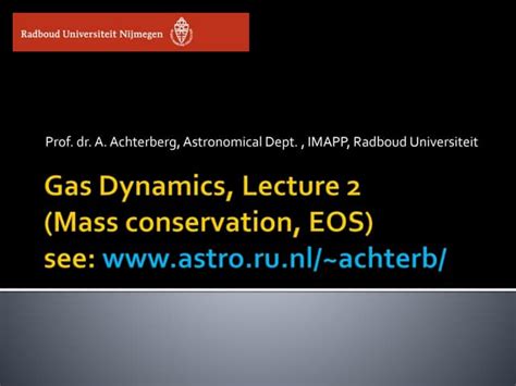 Gas Dynamics Lecture 2pptx