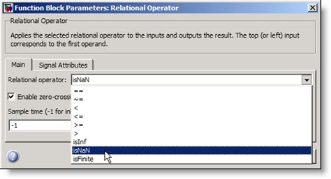 How Do I Test For Nan In Simulink R2009b New Guy On Simulink