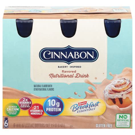 Cinnabon Flavored Nutritional Drink Gluten Free 8 Fl Oz Delivery Or