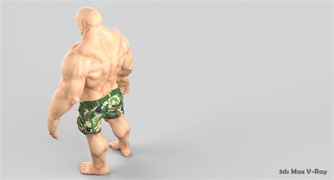 근육질의 남자 2 3d 모델 39 Obj C4d Max Ma Unknown Blend Free3d
