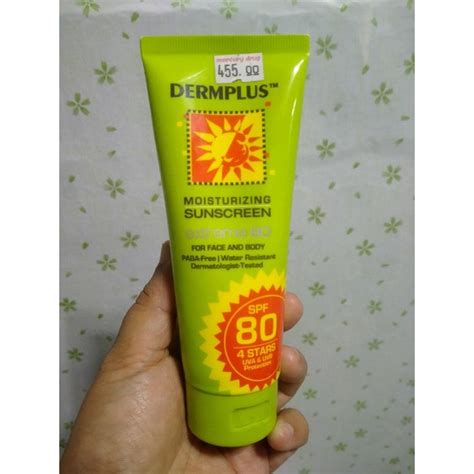 Dermplus Moisturizing Sunscreen Spf 80 Shopee Philippines