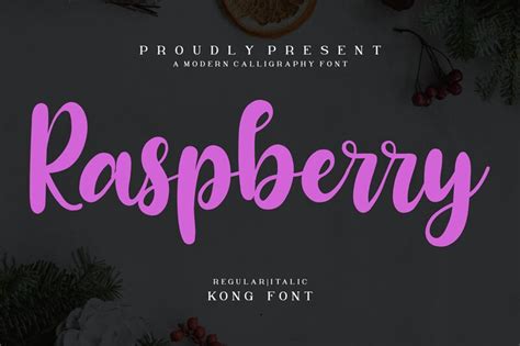 Raspberry Font Fonts U