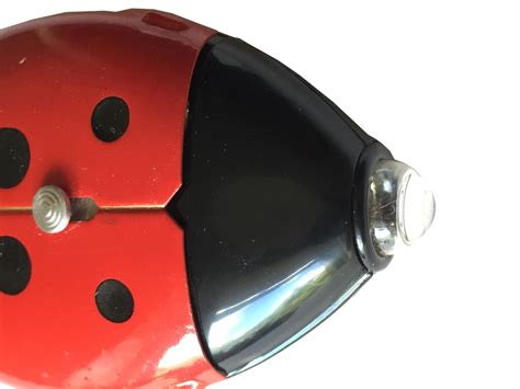 Rare Vtg 60s Daimon Ladybug Flashlight 433 Germany Works Original Box