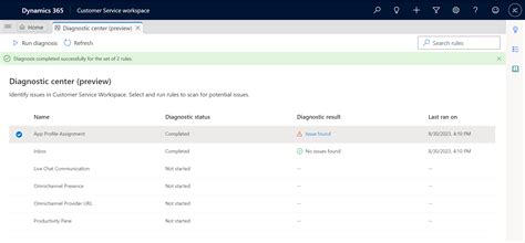 Use Agent Diagnostics As A Self Help Tool Microsoft Learn