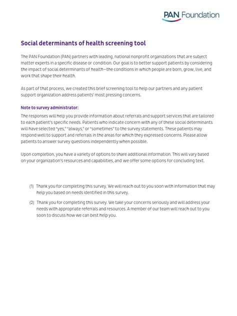 Sdoh Screening Tool Pdf Screening Medicine Health Economics