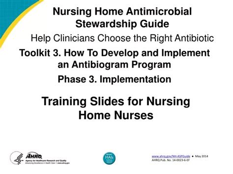 Ppt Toolkit 3 How To Develop And Implement An Antibiogram Program Phase 3 Implementation