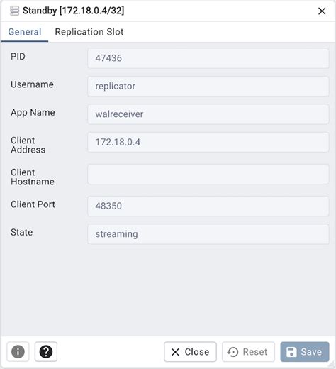 Replica Node Dialog — Pgadmin 4 86 Documentation