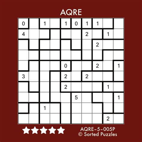 Aqre AQRE P Sorted Puzzles