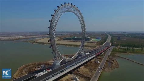 Уникальное колесо обозрения в Китае Youtube
