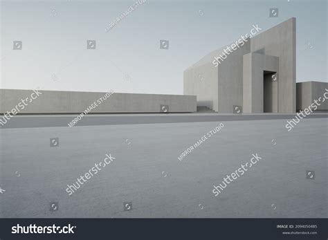 도시 공원의 빈 콘크리트 바닥과 하얀 스톡 일러스트 2094050485 Shutterstock