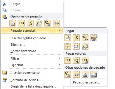 Copiar y pegar celdas en Excel Guía de opciones disponibles Opocademy
