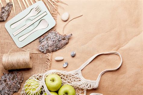 Aesthetic Eco Friendly Zero Waste Sustainable Lifestyle Background